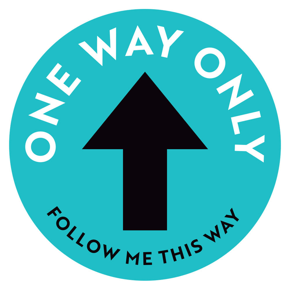 Follow Me This Way Arrow Floor Decal – Xstamper Online