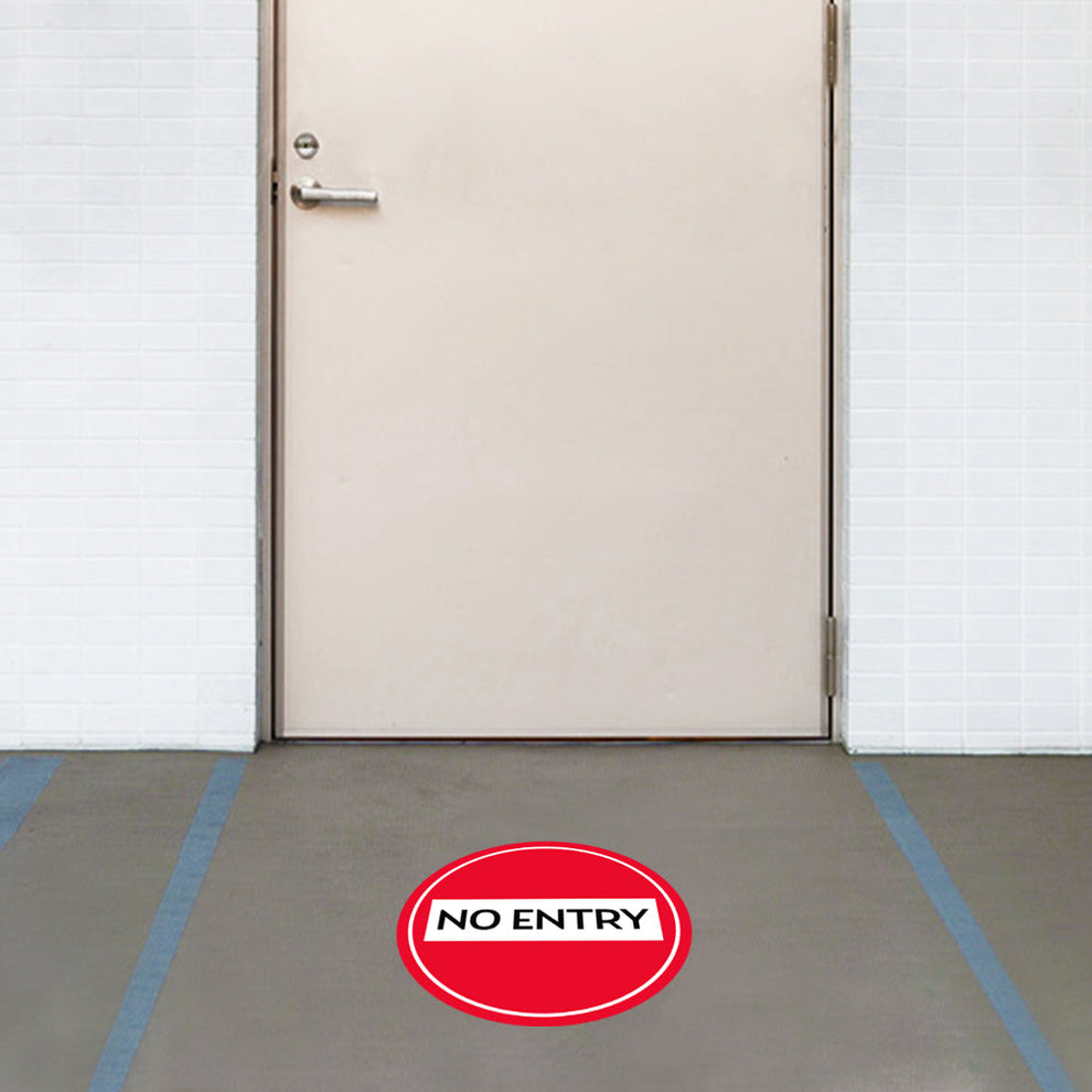 No Entry Floor Decal – Xstamper Online